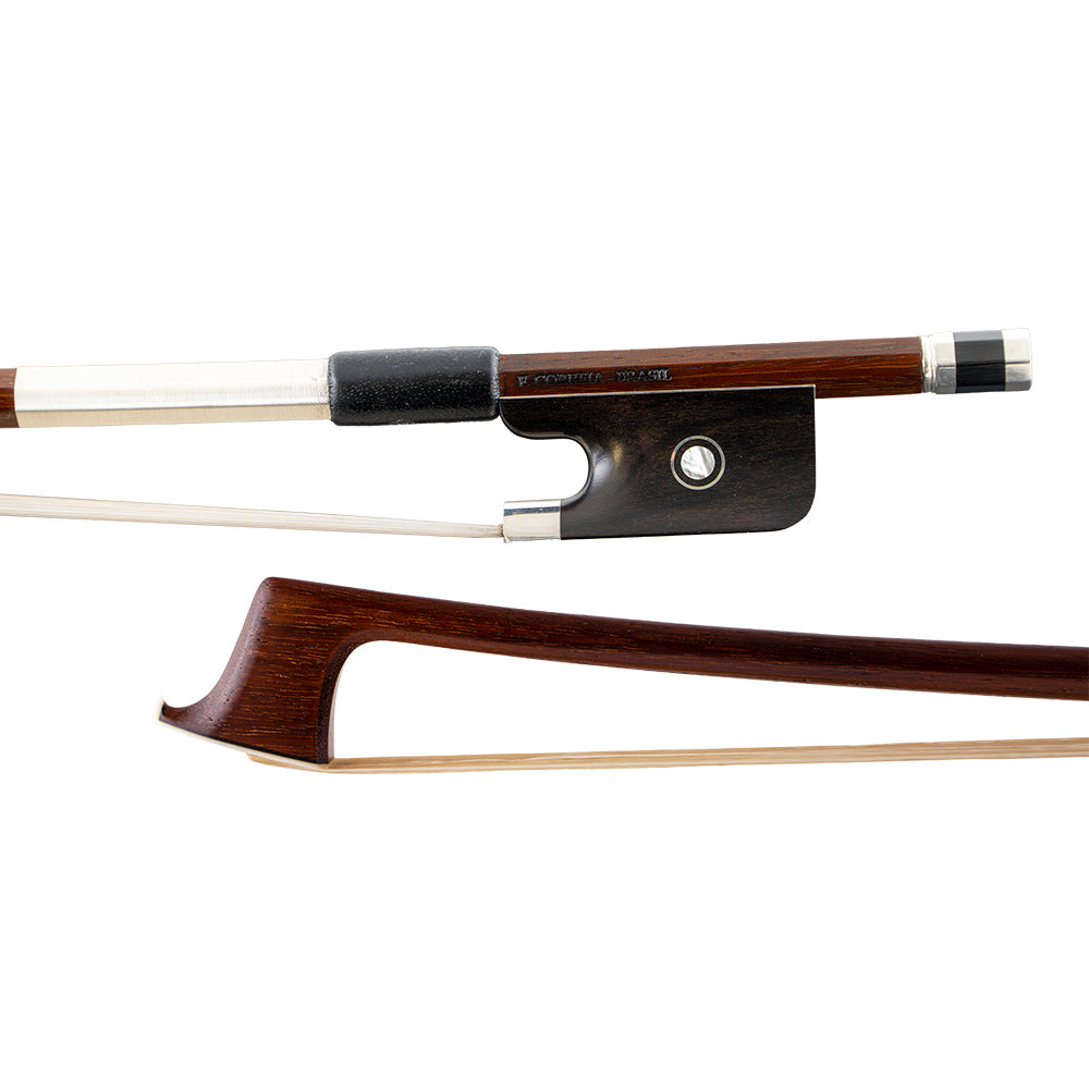Arcos Brasil Ipe Viola Bow, Silver-Mounted - Shar Music