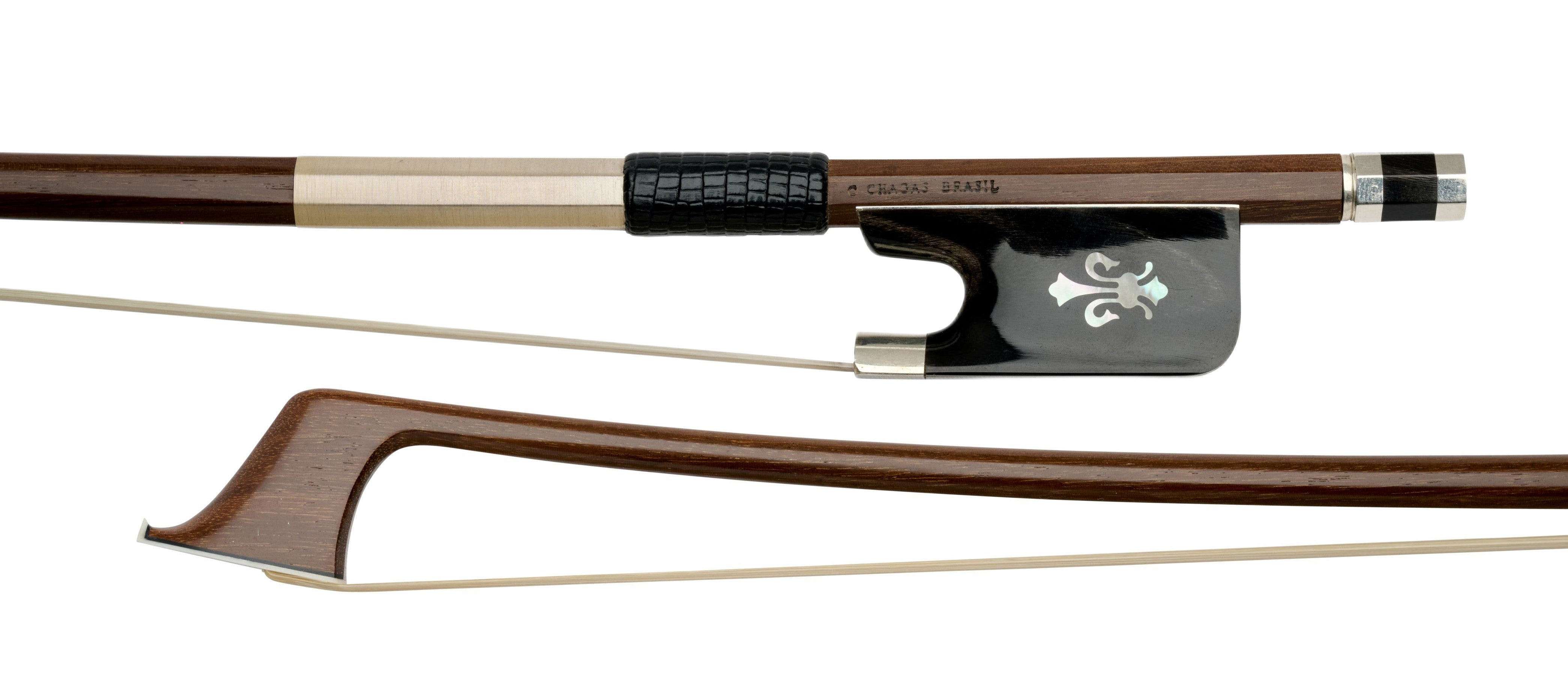 Arcos Brasil Ipe Cello Bow, Horn & Silver - Shar Music