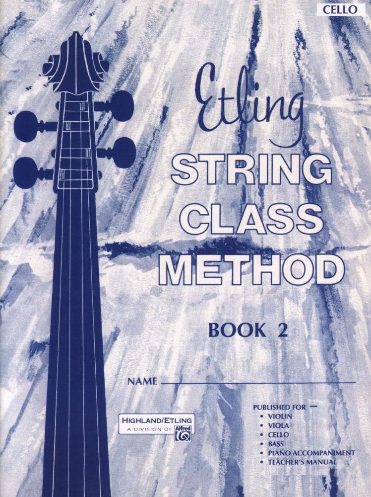 Etling String Class Method Book 2 Cello - SharMusic
