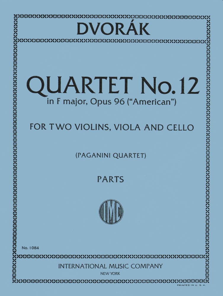 Dvorak Quartet: F Major Op. 96 - String Chamber Music