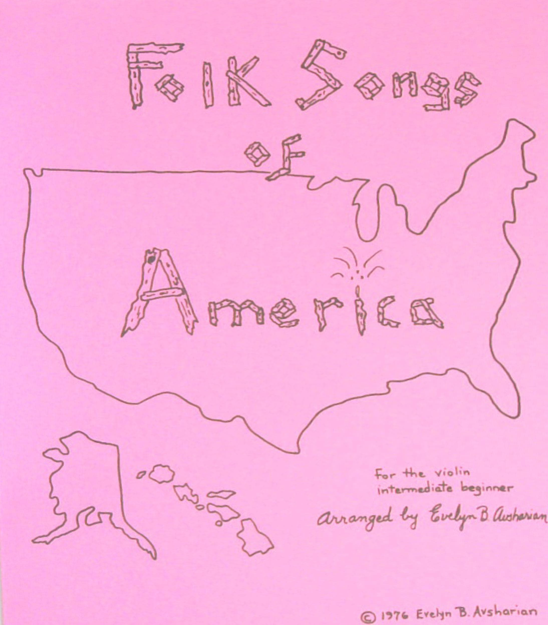 Beginner Violin Book: Folk Songs - Evelyn Avsharian