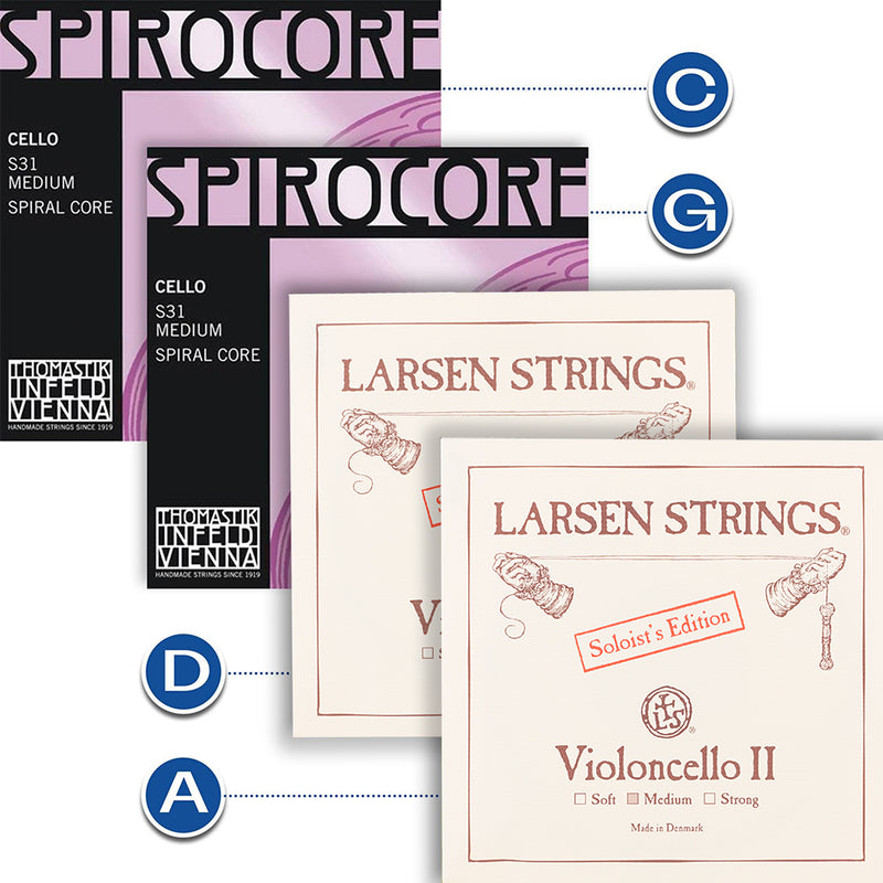 Larsen Spirocore Custom Cello Strings