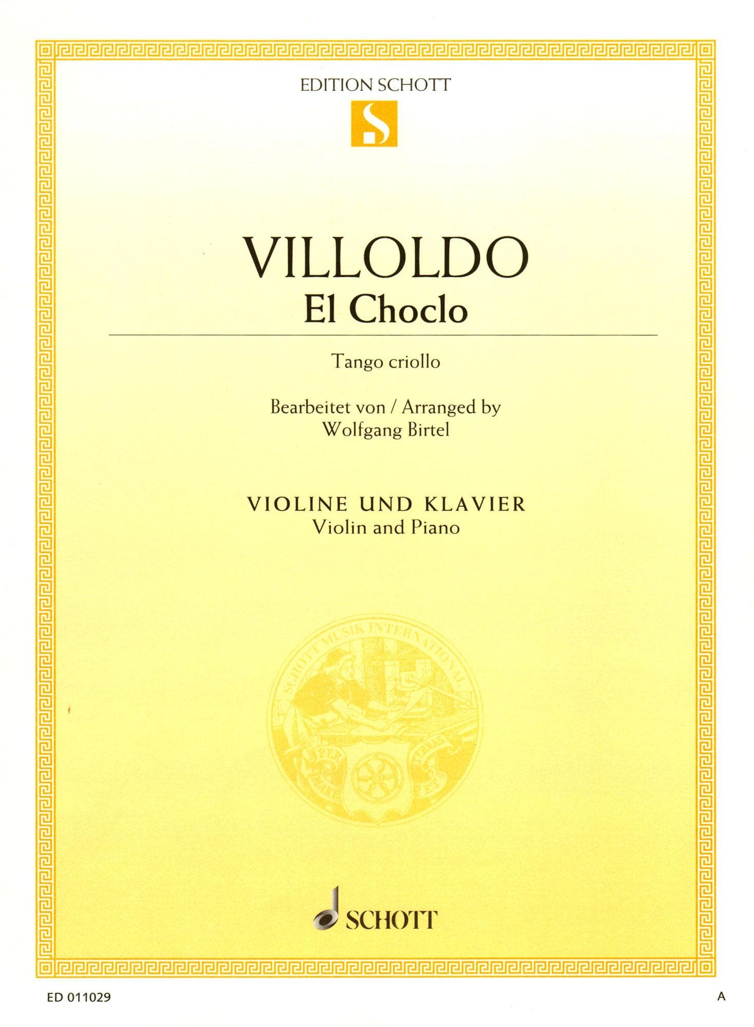 Villoldo's Tango Criollo: Violin & Pno eCommerce