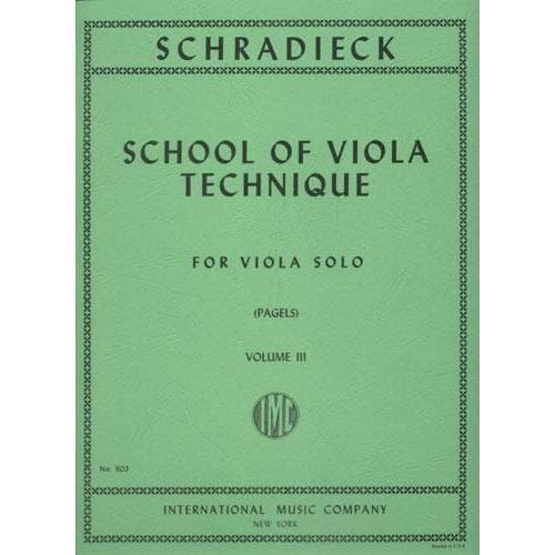 Master Viola Technique with Schradieck Vol 3 for Music Education
