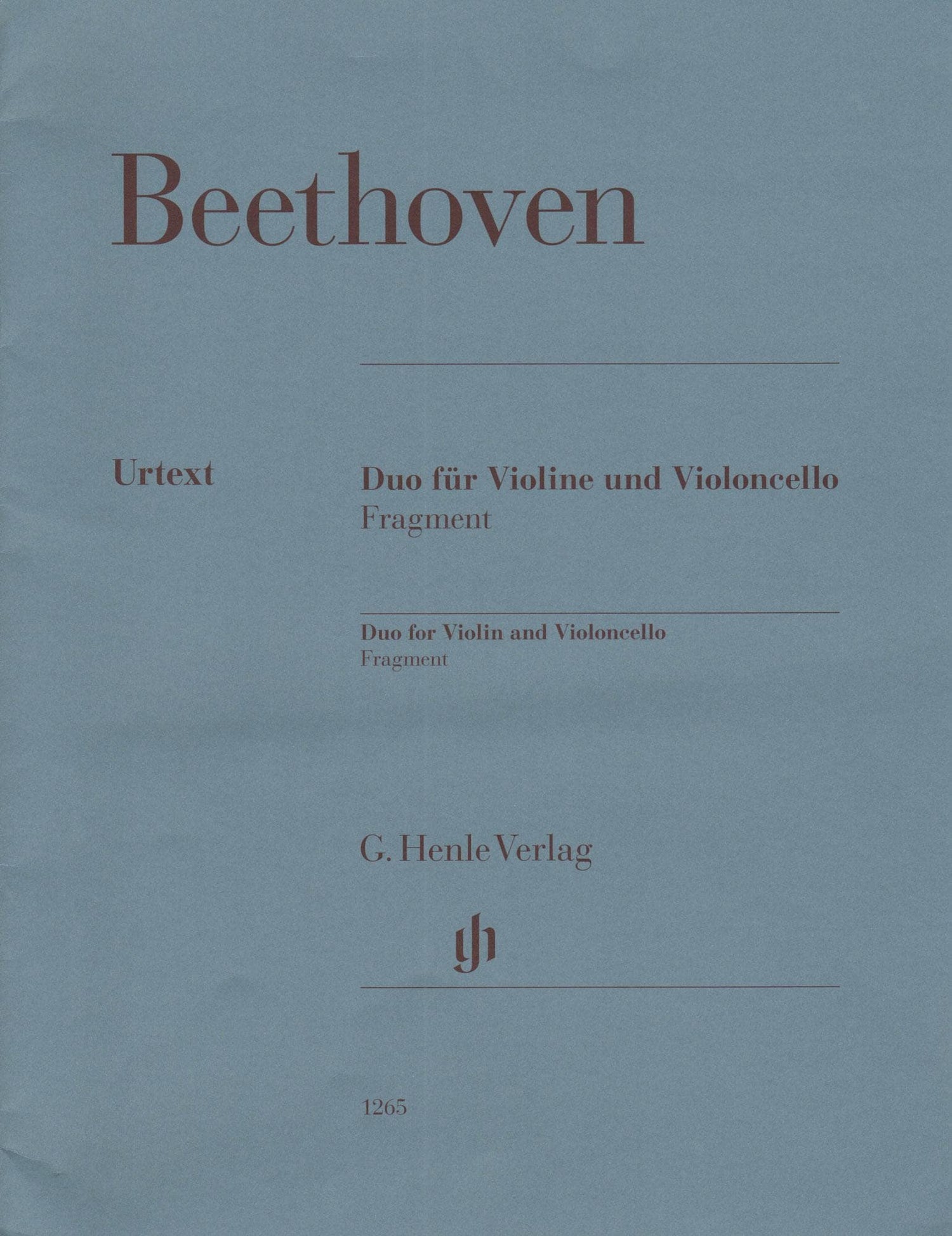 Beethoven Duo: Violin & Cello Sheet Music - Classical Chamber Music
