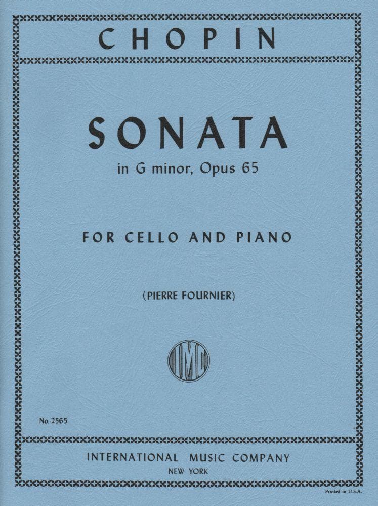 Chopin Sonata G Minor Fournier Sheet Music