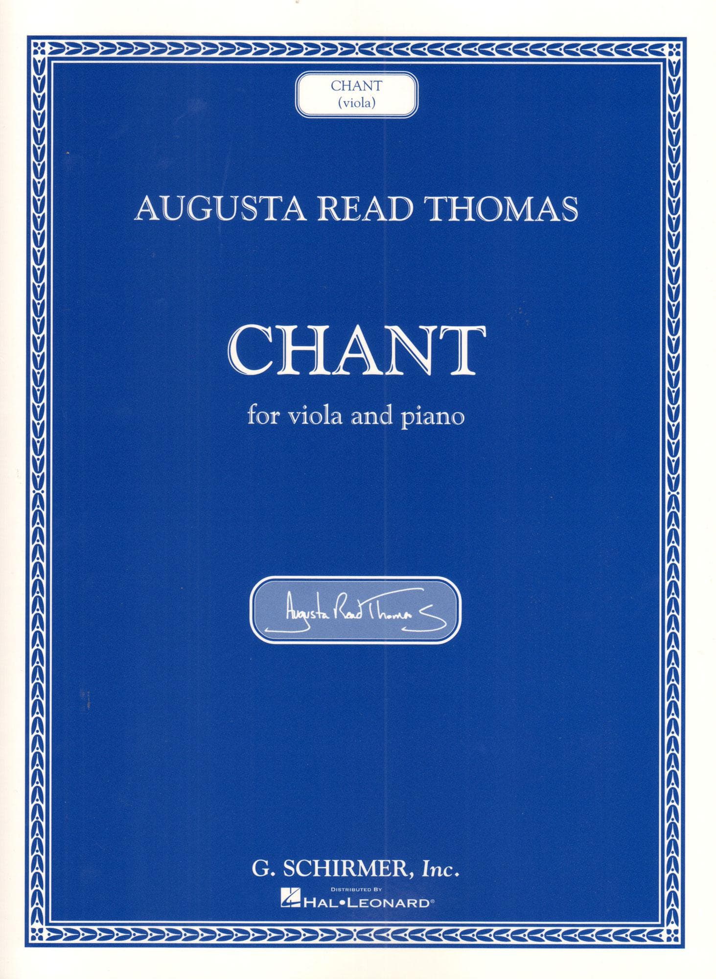 Viola Sheet Music by Thomas Chant - Schirmer
