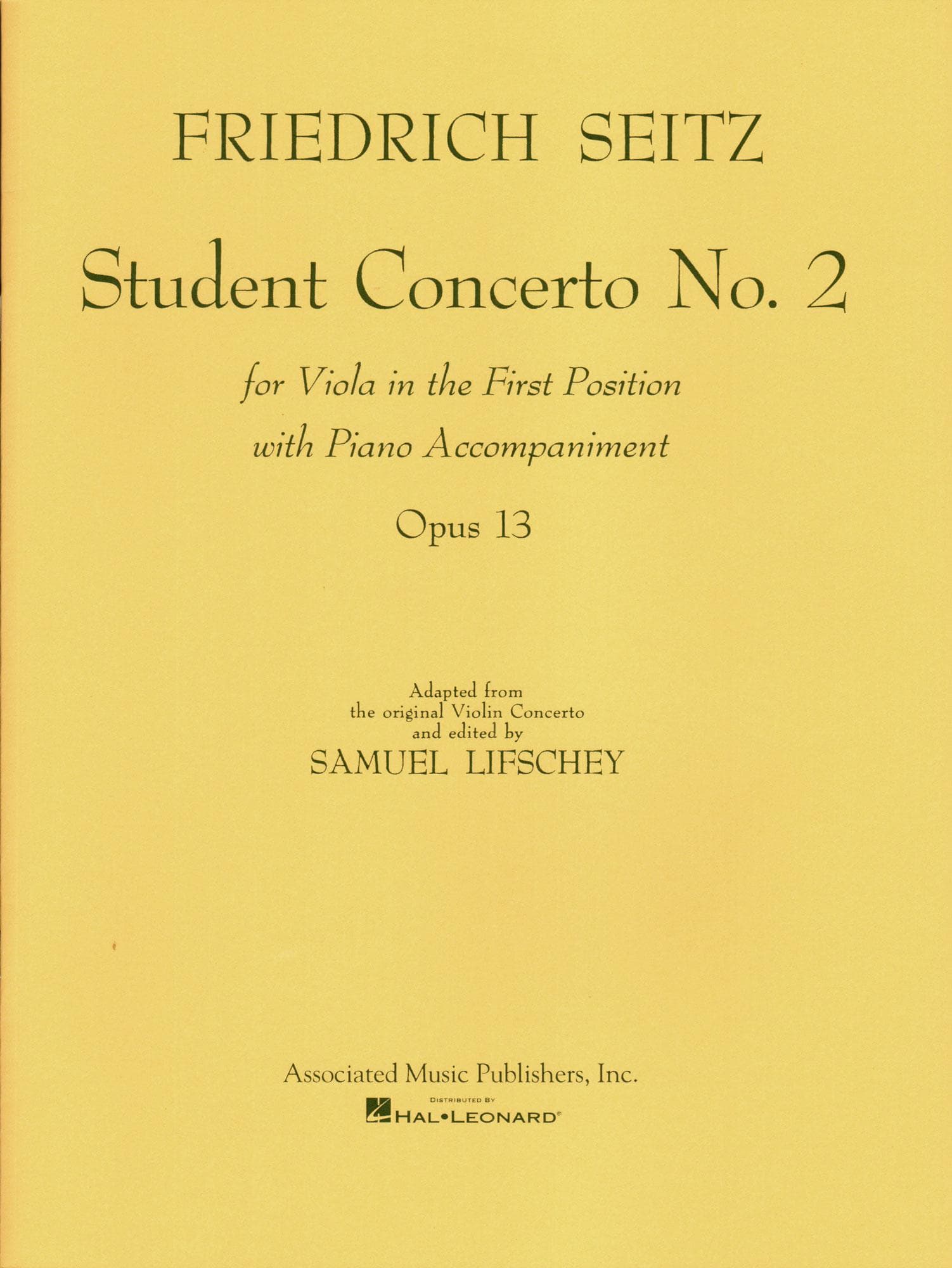 Beginner Violin Sheet Music: Seitz Student's Concerto No. 2 Op. 13