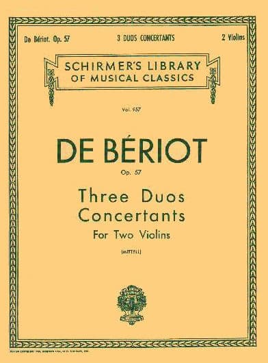 Beriot Op. 57 Violin Duets Sheet Music