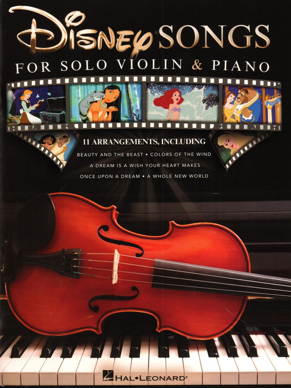 Disney Violin & Piano Sheet Music Book