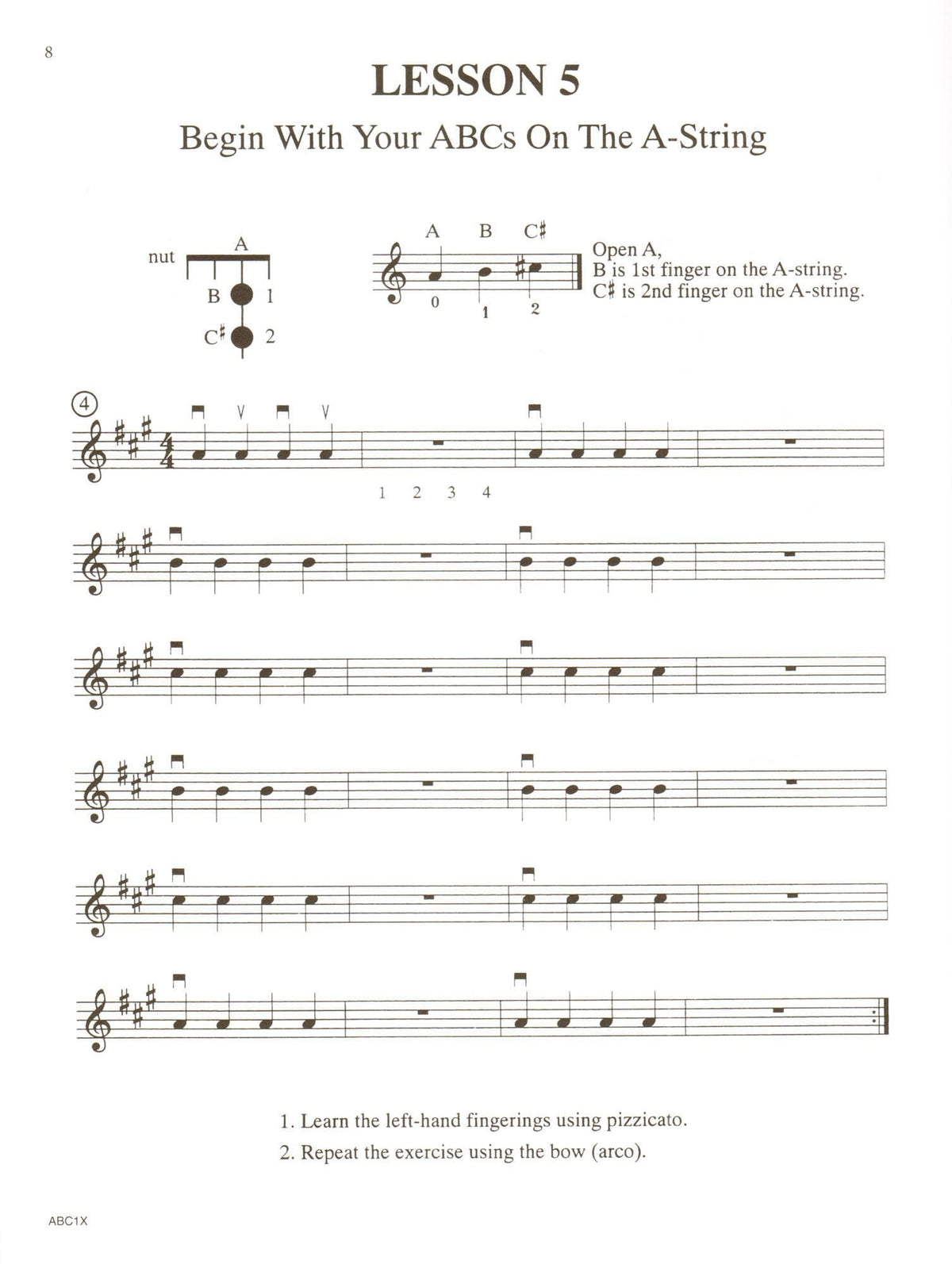 Rhoda ABCs: Beginner Violin Book & Sheet Music