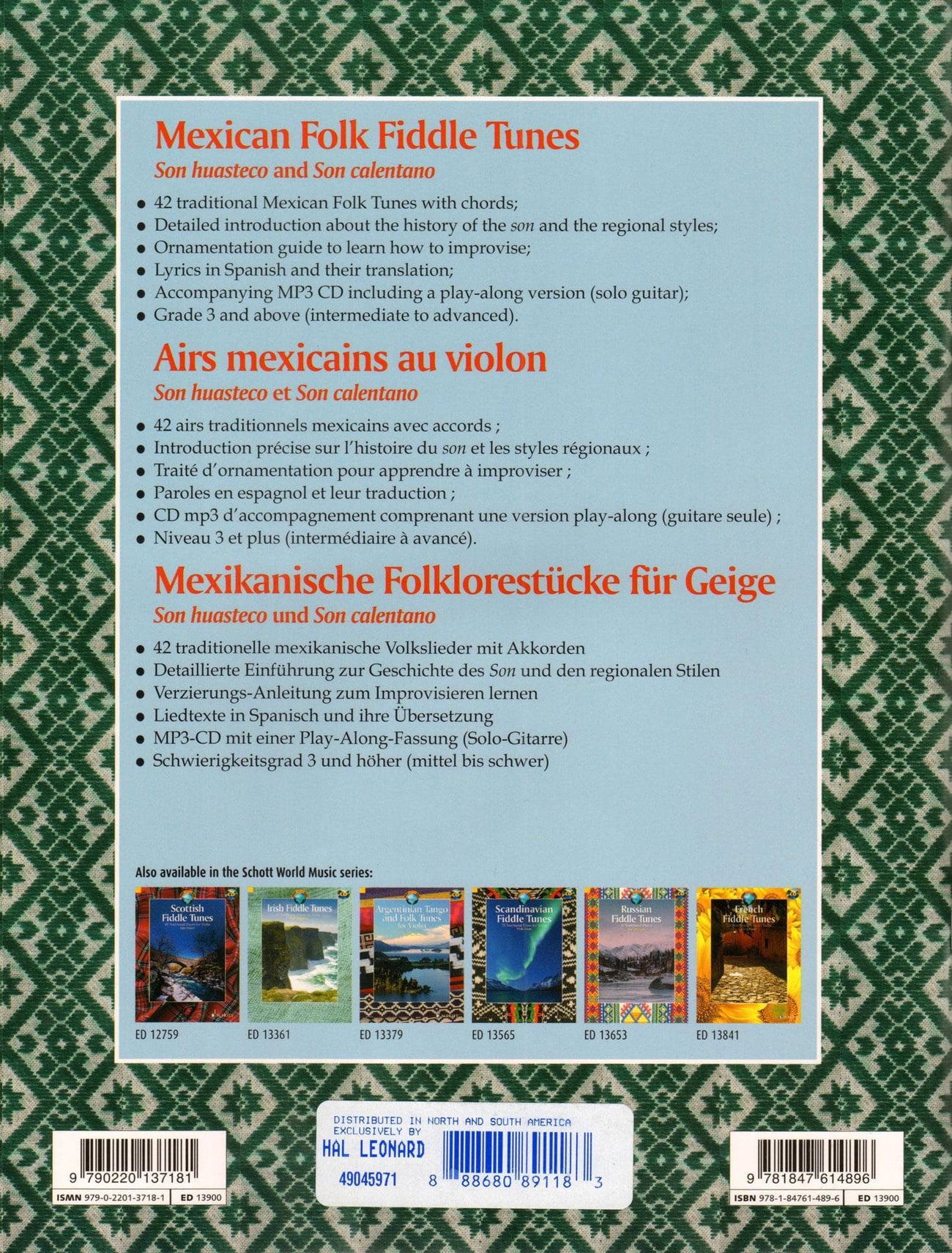 Mexican Fiddle Tunes & Sheet Music