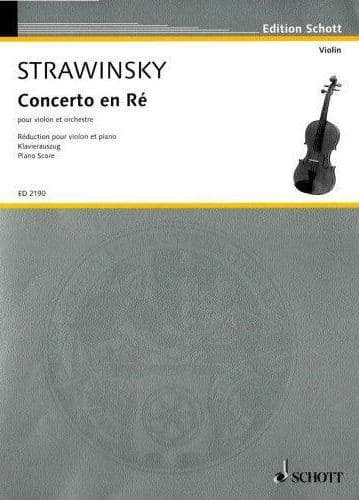 Stravinsky Concerto D Major Violin Sheet Music