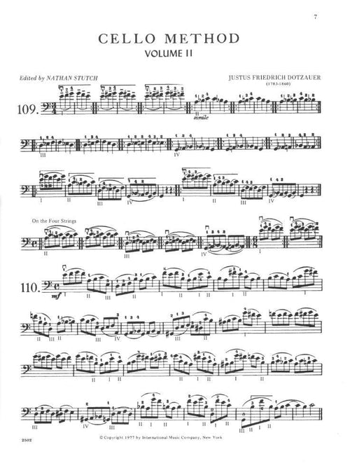 Dotzauer Vol 2 Cello Method Stutch eCommerce