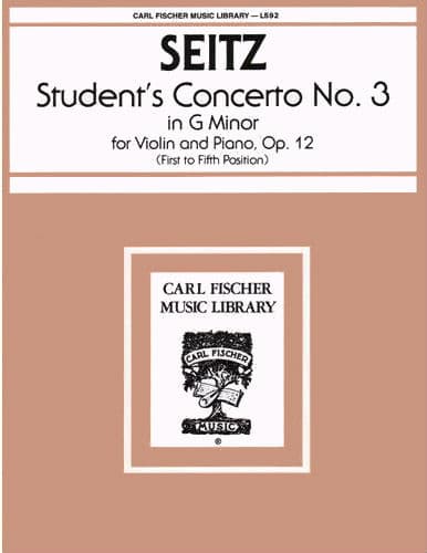 Seitz Students Concerto G Minor Op. 12 Violin