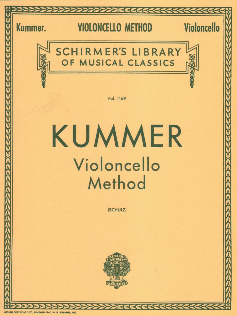 Kummer Op. 60 Cello Method Book: Beginner Instruction
