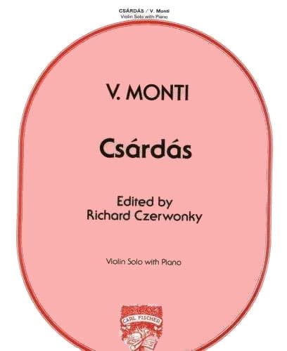 Monti, Vittorio - Csárdás - Violin and Piano - edited by Richard Czerw