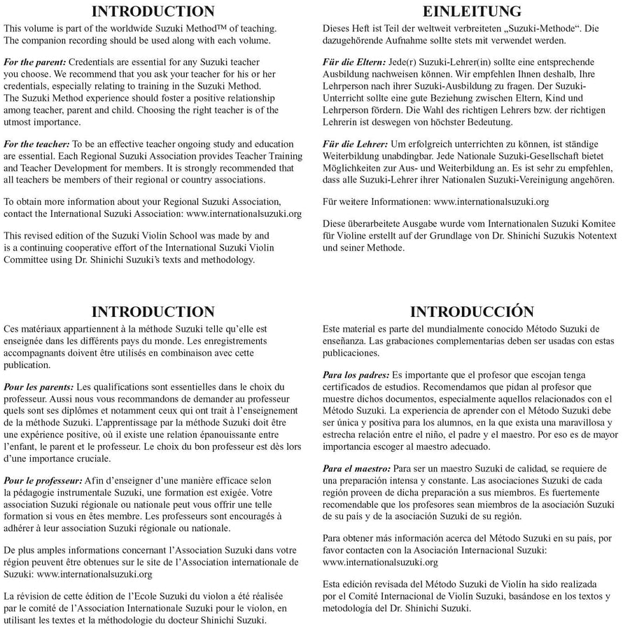 Suzuki Violin School Vol. 1 Book & CD