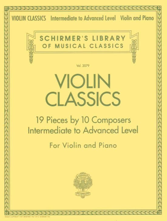 Violin Classics: Intermediate & Advanced Sheet Music with Piano