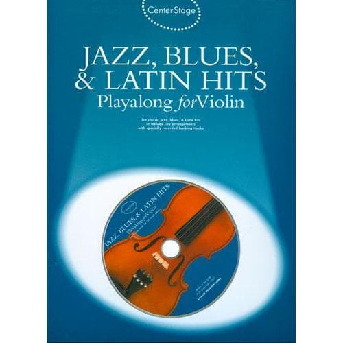 Jazz, Latin, Blues Violin Sheet Music Book with Backing Tracks