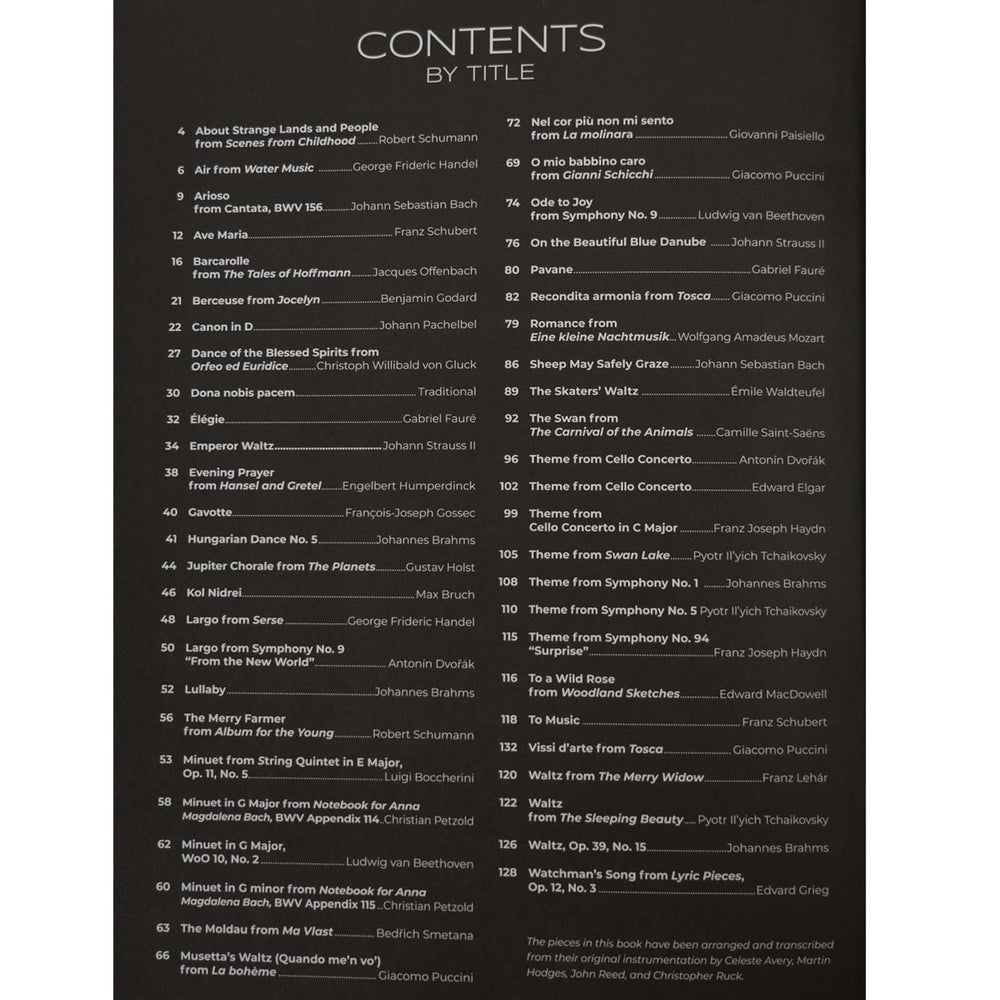 Classical Cello Sheet Music for Beginners