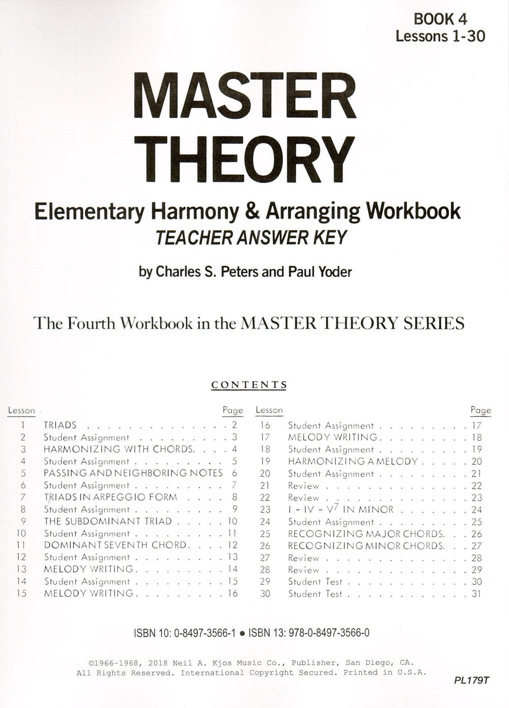 Music Theory Teacher's Edition: Answer Key & Instructional Materials