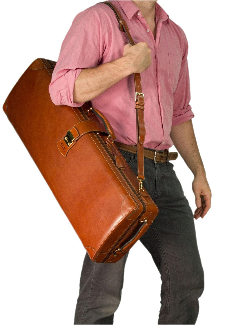 Brown Leather Viola Case: Music Accessories