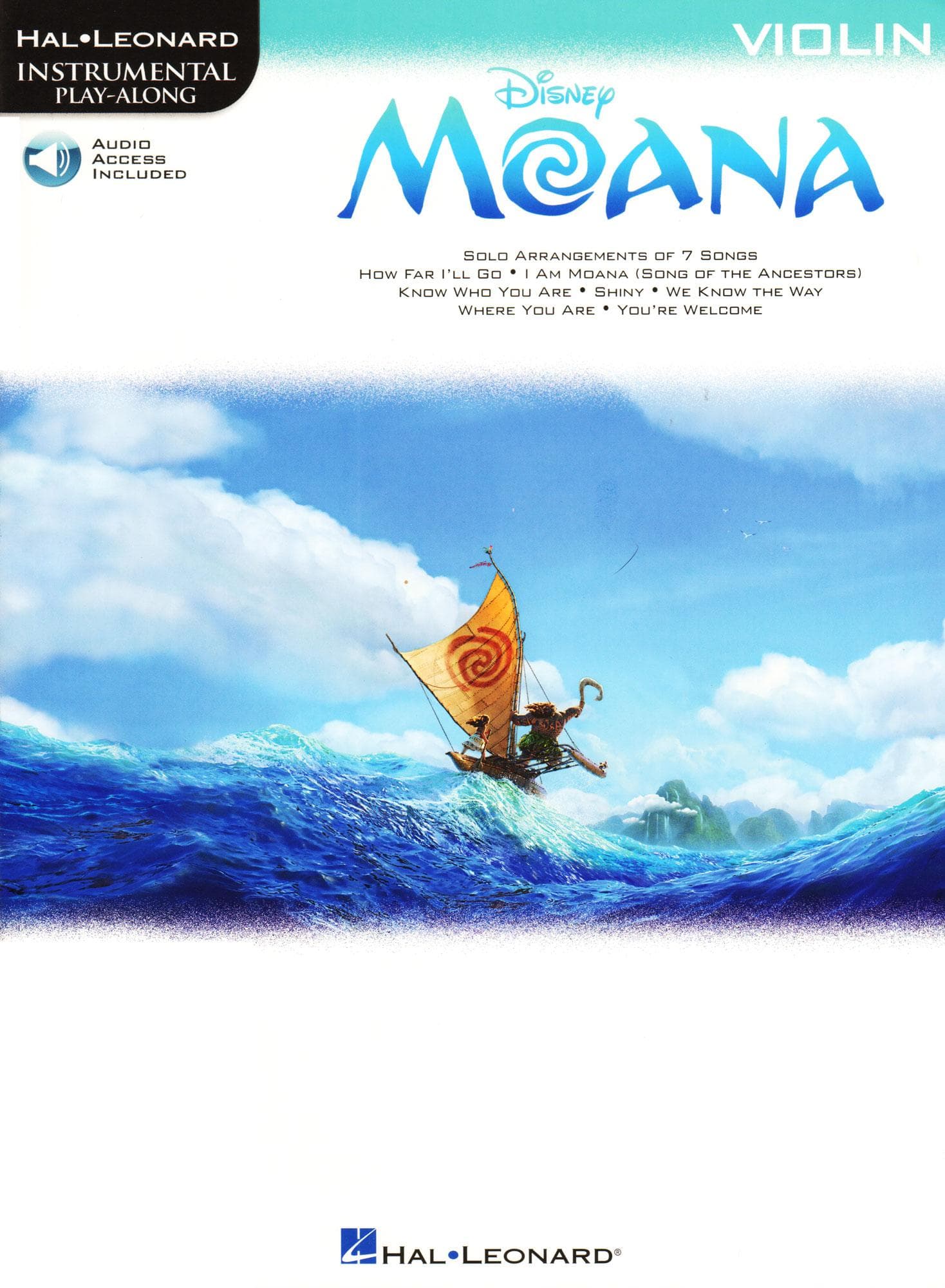 Disney Moana Violin Play-Along Book