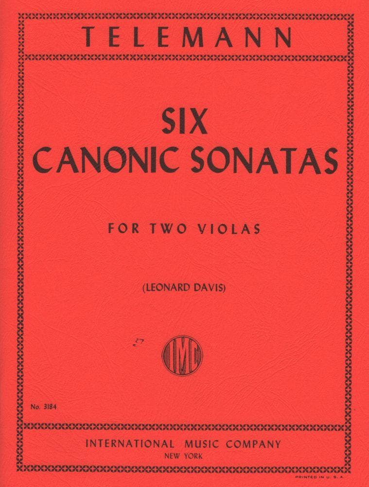 Telemann's Canonic Sonatas: Baroque Chamber Music