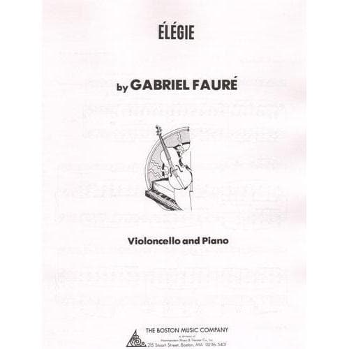 Faure Elegy Op. 24 Cello Sheet Music