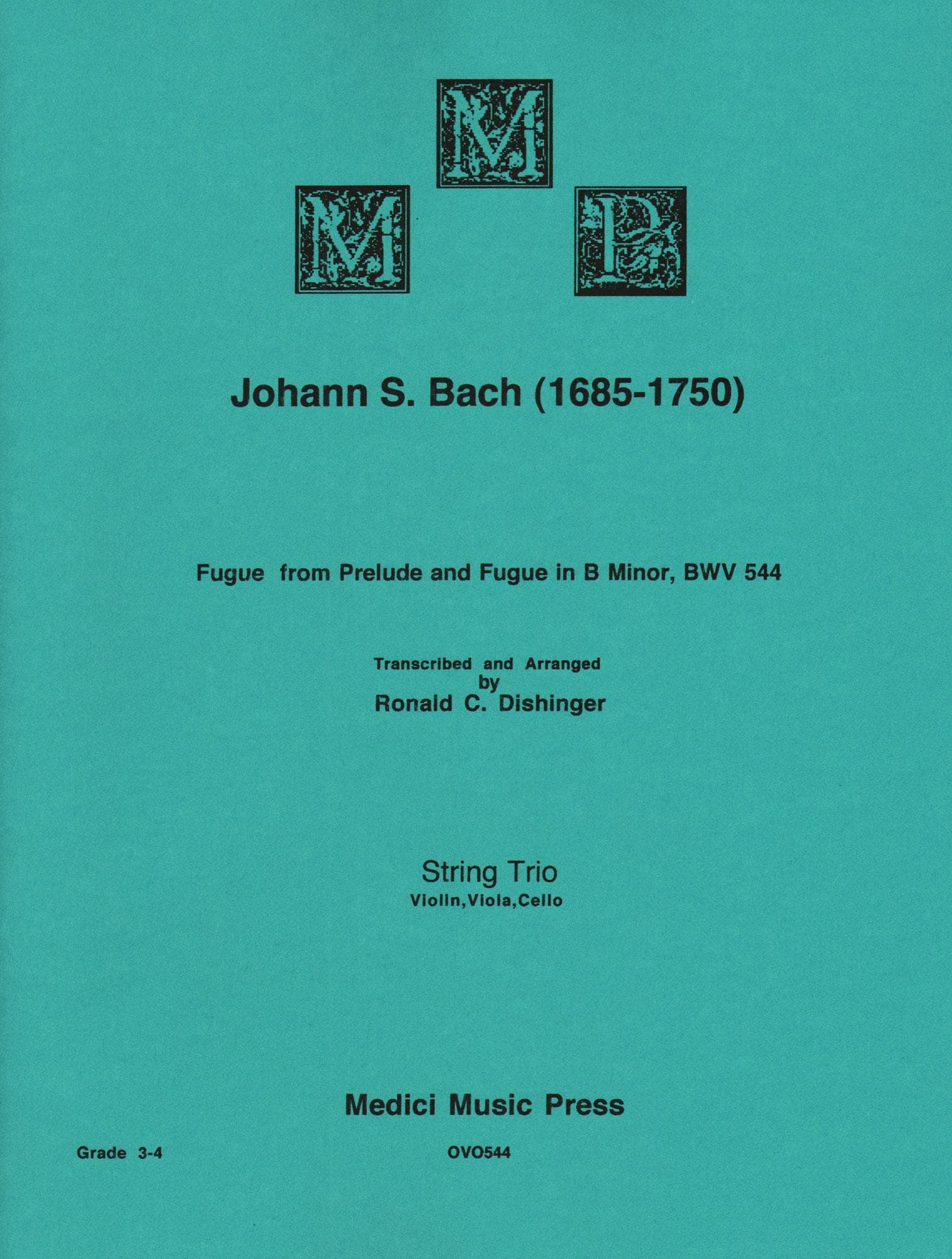Bach Fugue & Prelude: B Minor BWV 544 Sheet Music