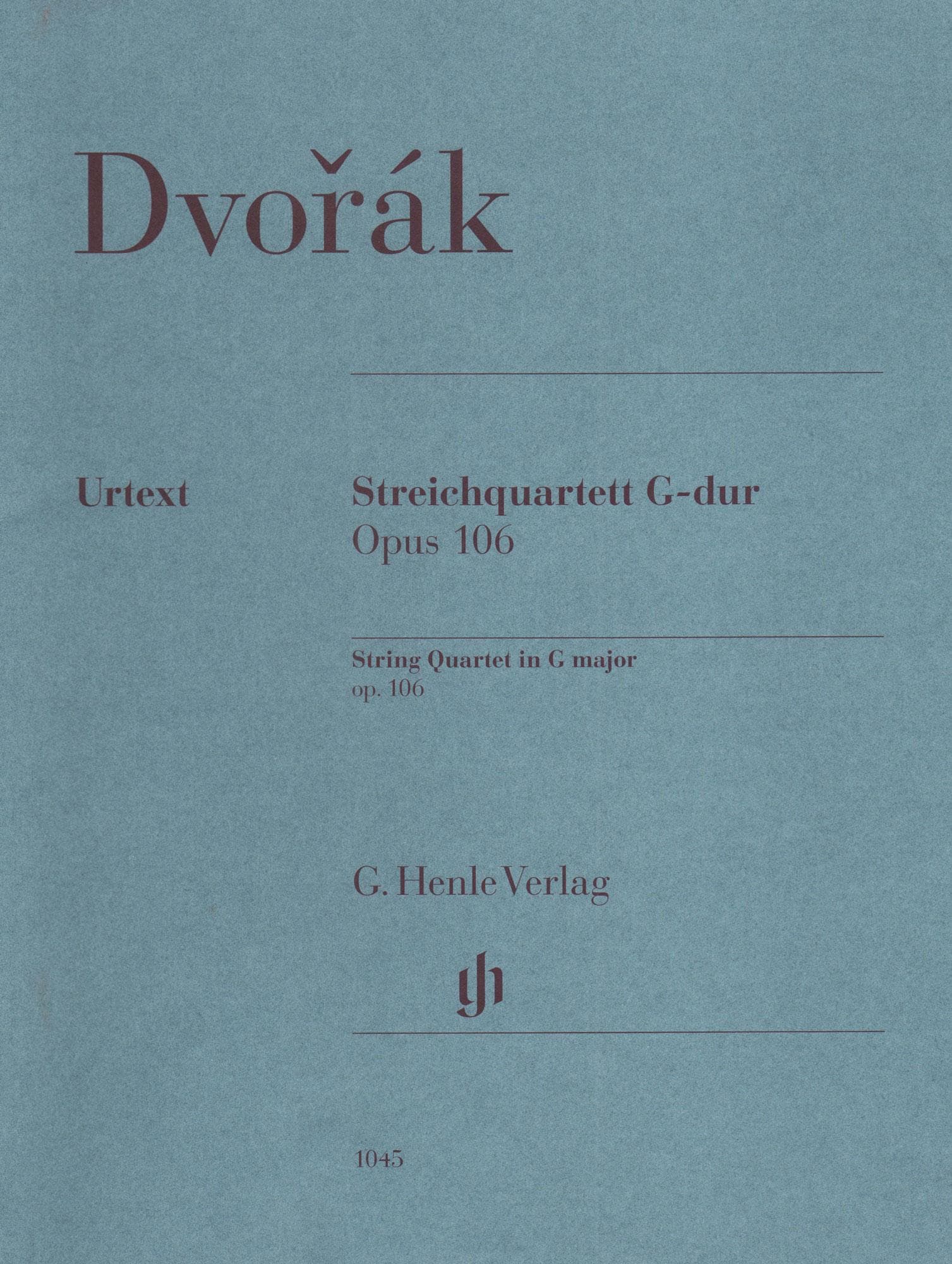 Dvorak String Quartet Op 106 Sheet Music